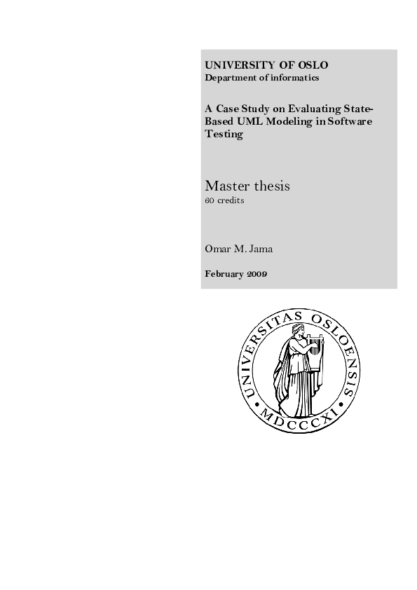 (PDF) A Case Study on Evaluating State- Based UML Modeling in Software ...