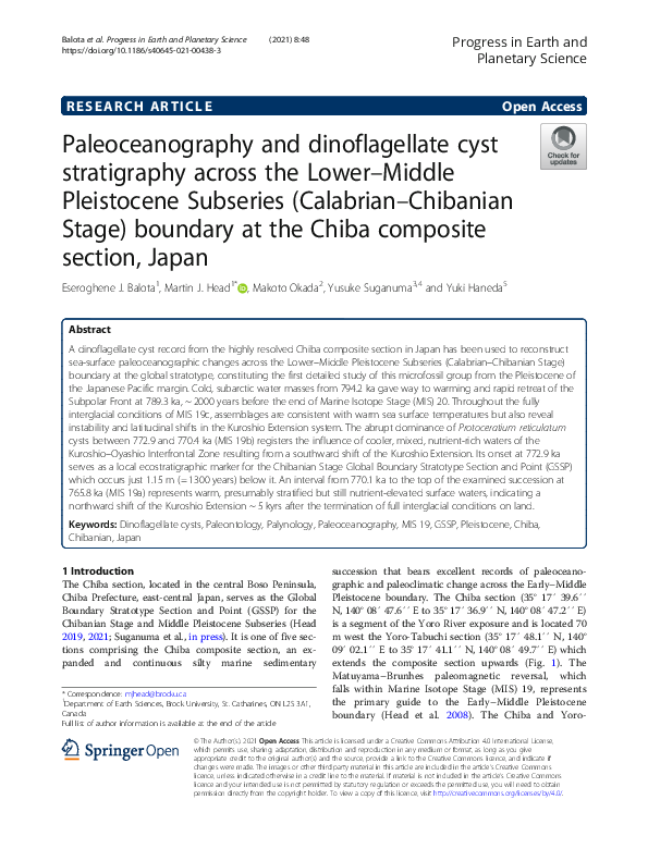 (PDF) Paleoceanography and dinoflagellate cyst stratigraphy across the ...