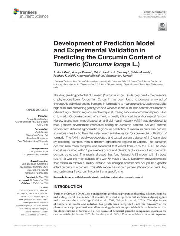 (PDF) Development of Prediction Model and Experimental Validation in ...