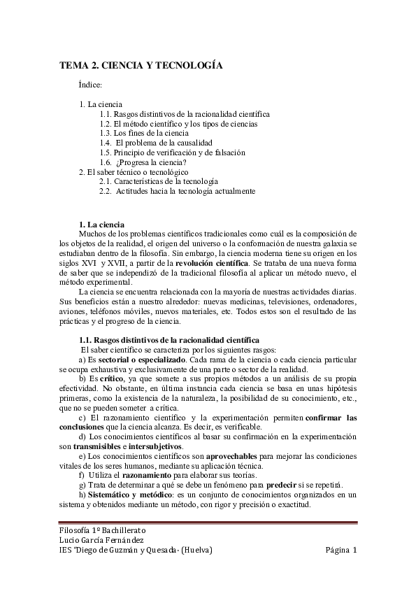 (PDF) TEMA 2. CIencia y Tecnología