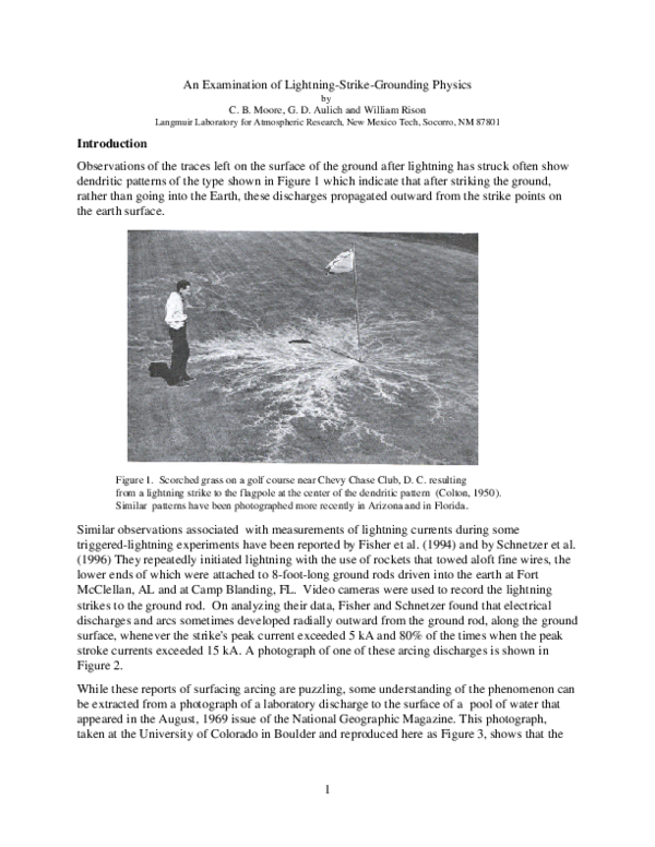 (PDF) An Examination of Lightning-Strike-Grounding Physics