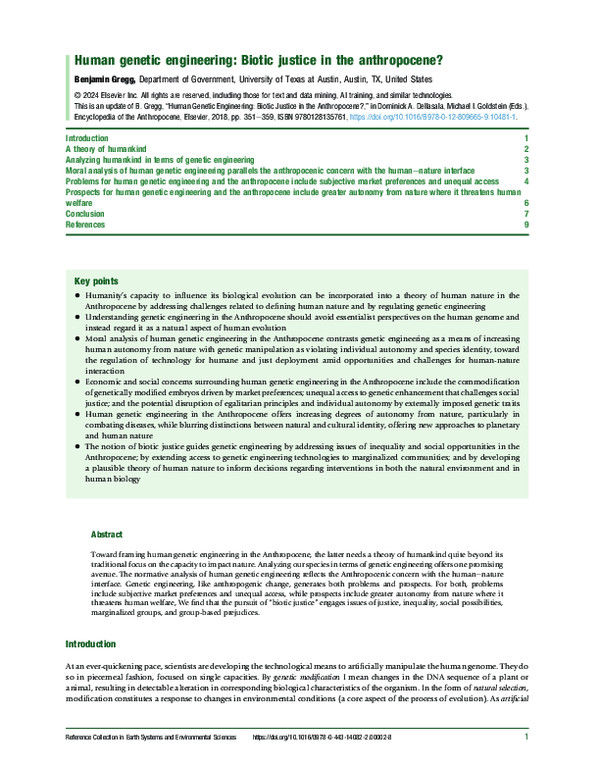 (PDF) Bioetic Justice in the Anthropocene? (2024)