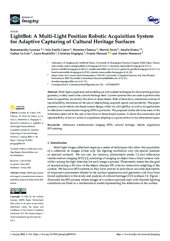 (PDF) LightBot: A Multi-Light Position Robotic Acquisition System for Adaptive Capturing of ...