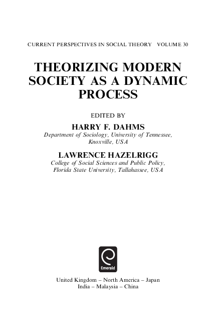 (PDF) Current Perspectives in Social Theory
