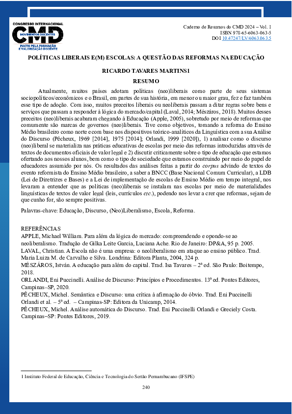 (PDF) Resumo Simples CMD 2024