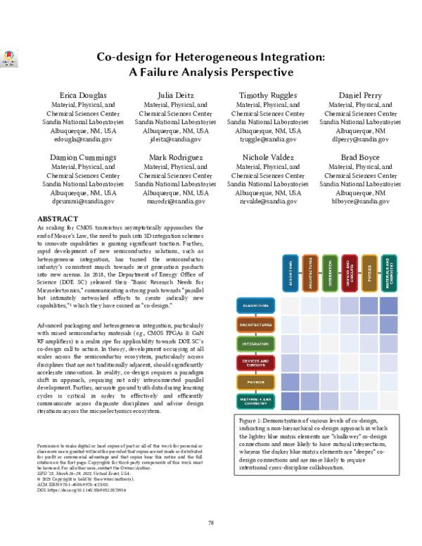 (PDF) Co-design for Heterogeneous Integration
