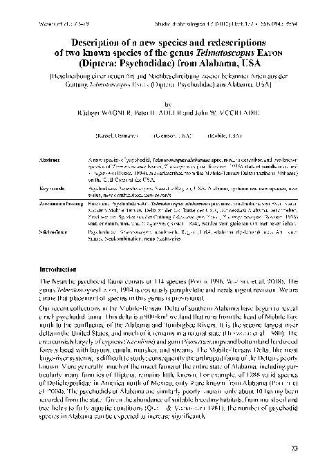 (PDF) Description of a new species and redescriptions of two known ...