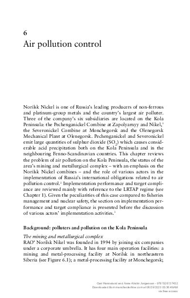 (PDF) Air pollution control