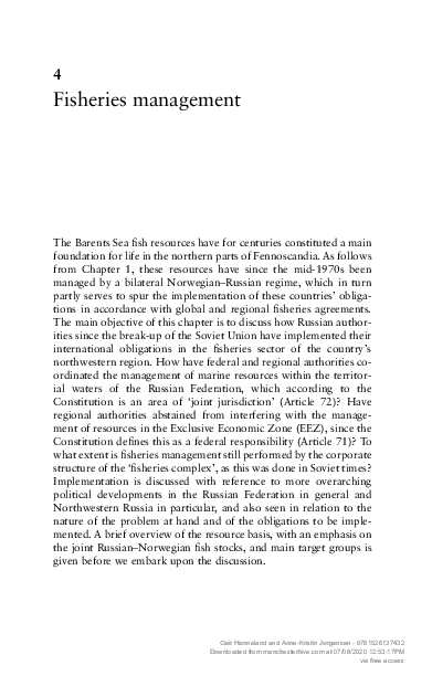 (PDF) Fisheries management