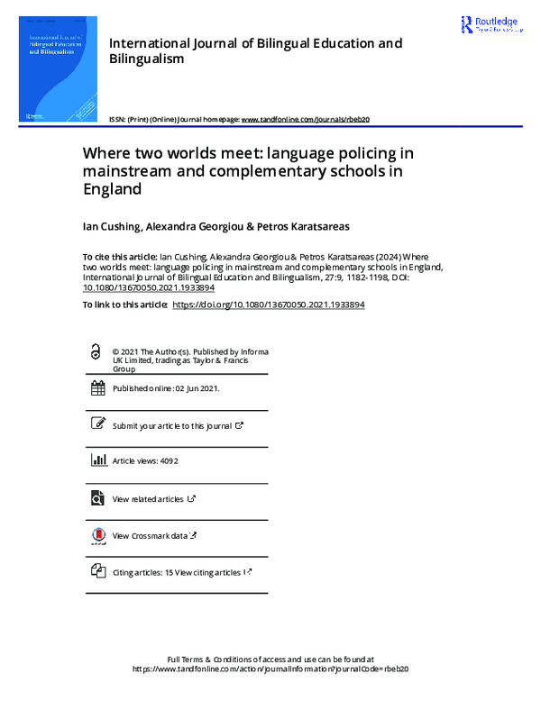 (PDF) Where two worlds meet: language policing in mainstream and ...