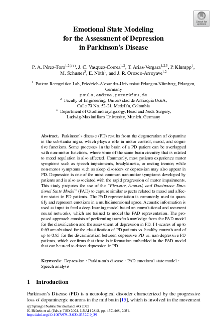 (PDF) Emotional State Modeling for the Assessment of Depression in ...
