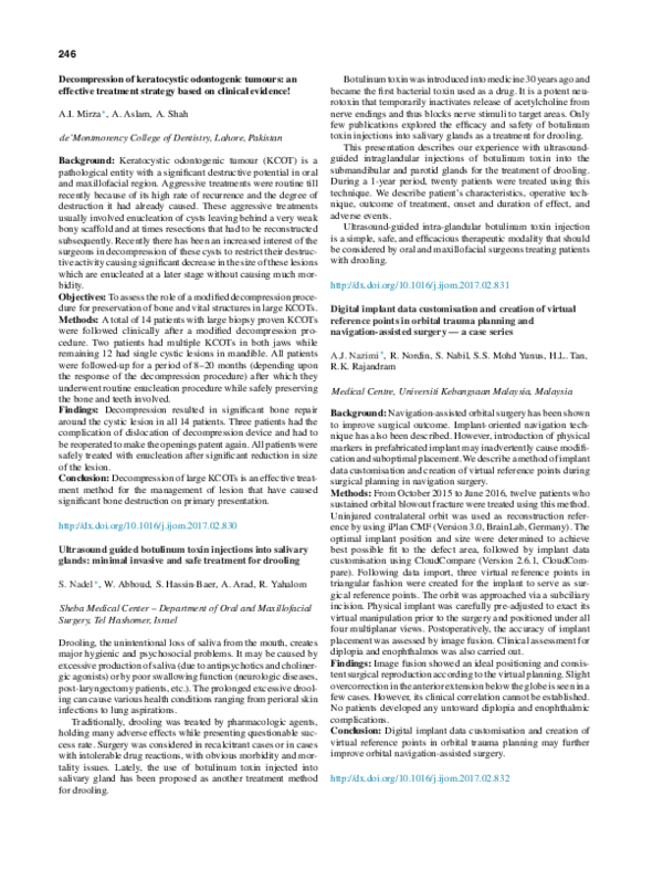 (PDF) Ultrasound‐guided botulinum toxin injection: A simple in‐office technique to improve ...