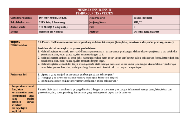 (PDF) MODUL AJAR BERDIFERENSIASI DAN PSE