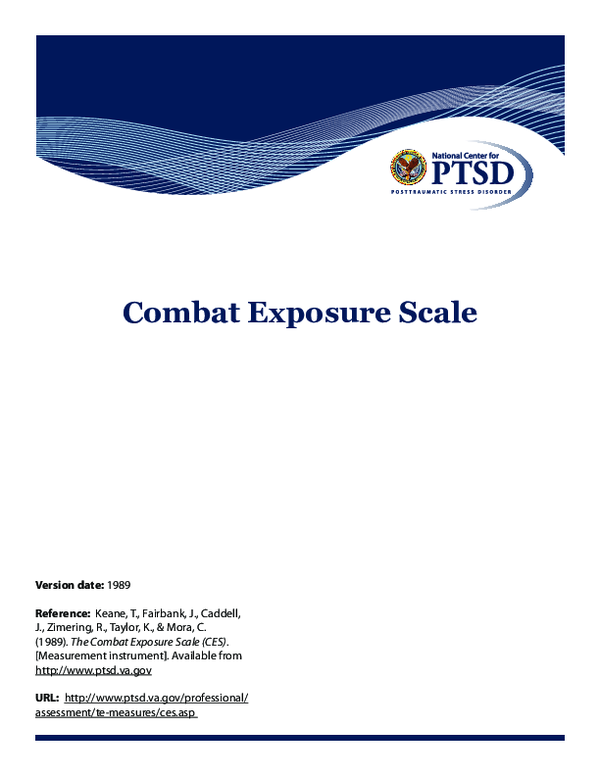 (PDF) Combat Exposure Scale