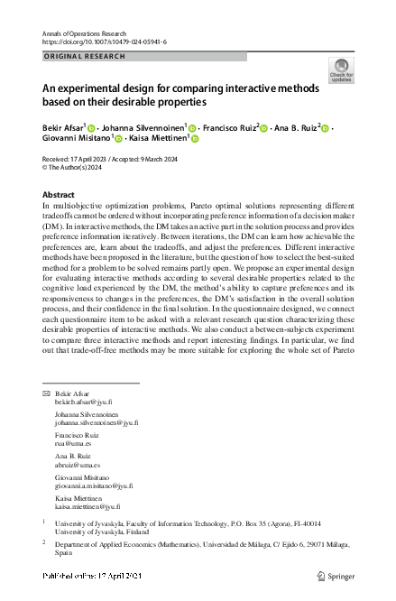 (PDF) An experimental design for comparing interactive methods based on ...