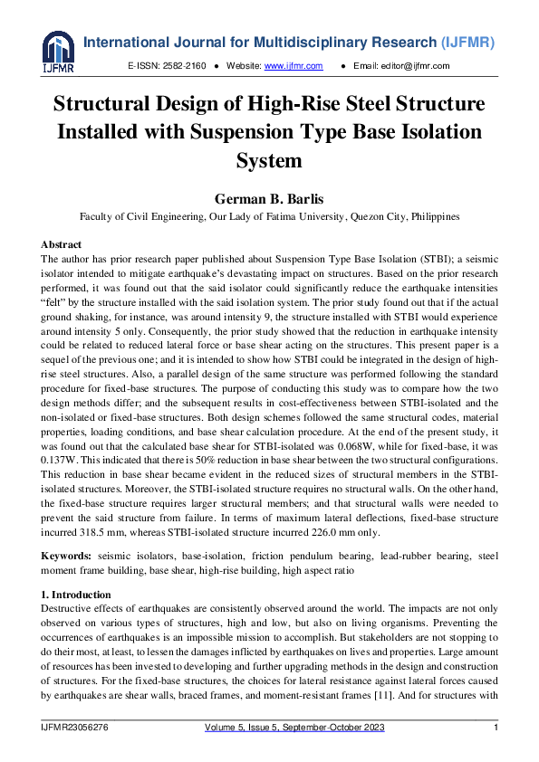 (PDF) Structural Design of High-Rise Steel Structure Installed with ...