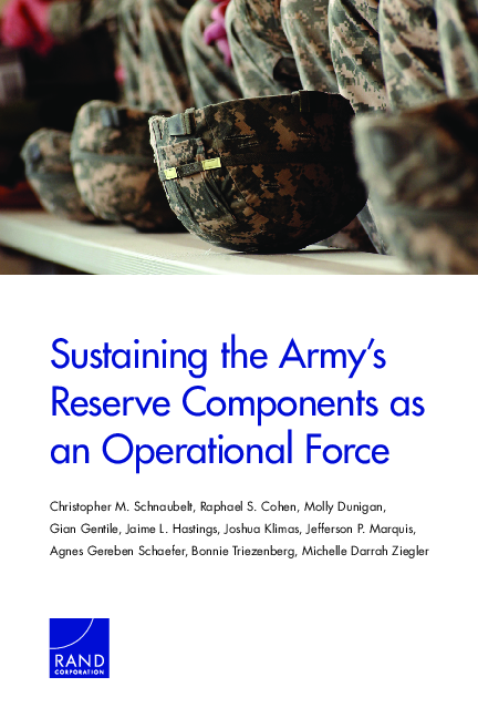 (PDF) Sustaining the Army's Reserve Components as an Operational Force