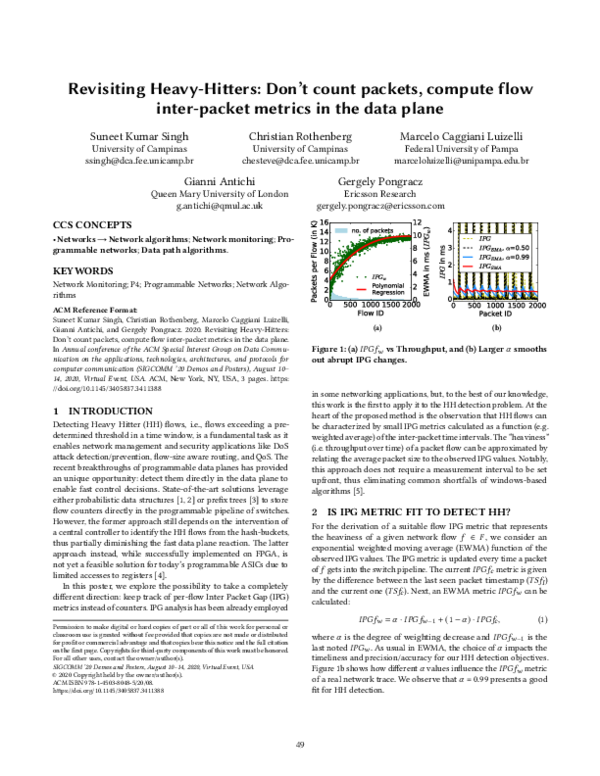 (PDF) Revisiting heavy-hitters