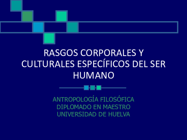 (PDF) Naturaleza y cultura. Rasgos específicos de los seres humanos