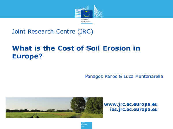 (PDF) What is the Cost of Soil Erosion in Europe?