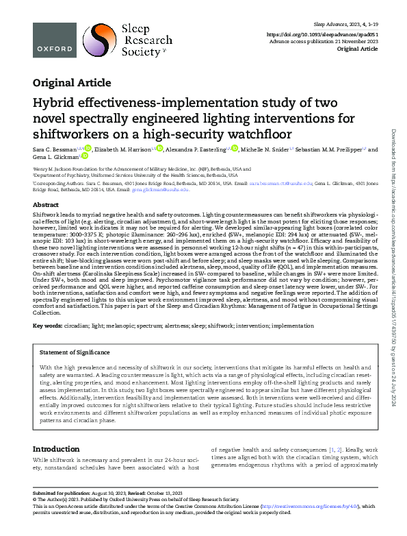 (PDF) Hybrid effectiveness-implementation study of two novel spectrally ...