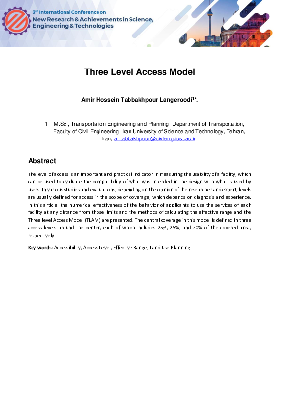 (PDF) Three Level Access Model