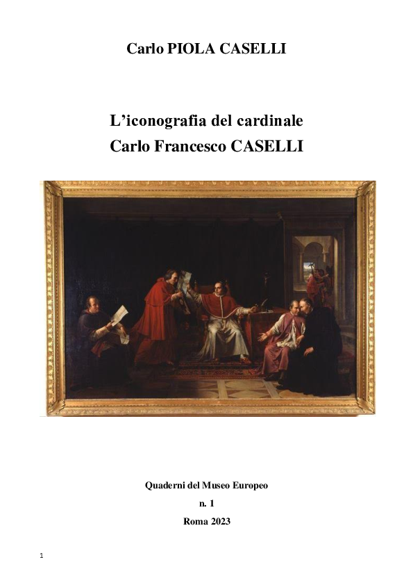 (PDF) L’iconografia del cardinale Carlo Francesco CASELLI _ Carlo PIOLA ...