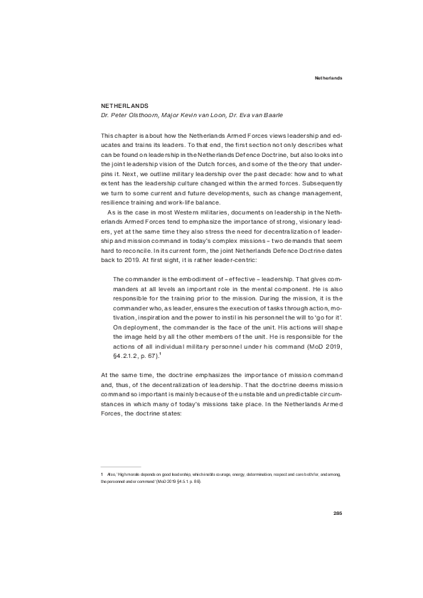 (PDF) Peter Olsthoorn, Kevin van Loon and Eva van Baarle (2024 ...