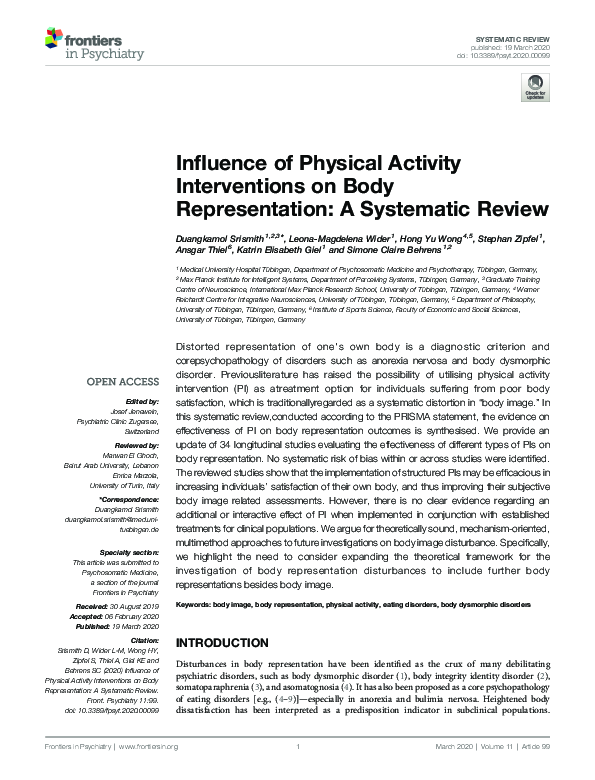 (PDF) Influence of Physical Activity Interventions on Body ...