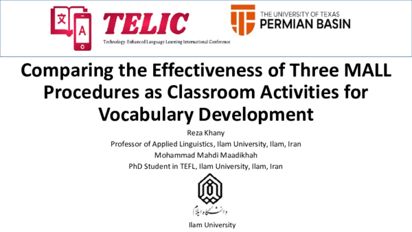 (PDF) Comparing the Effectiveness of Three MALL Procedures as Classroom ...