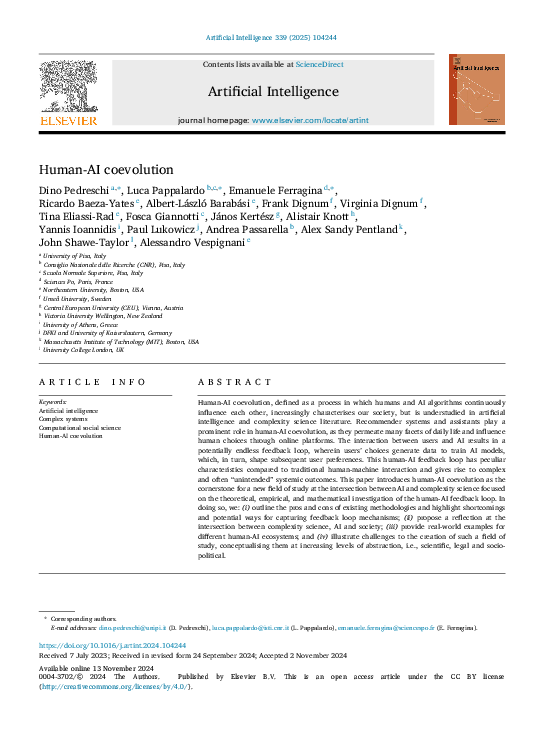 (PDF) Human-AI coevolution