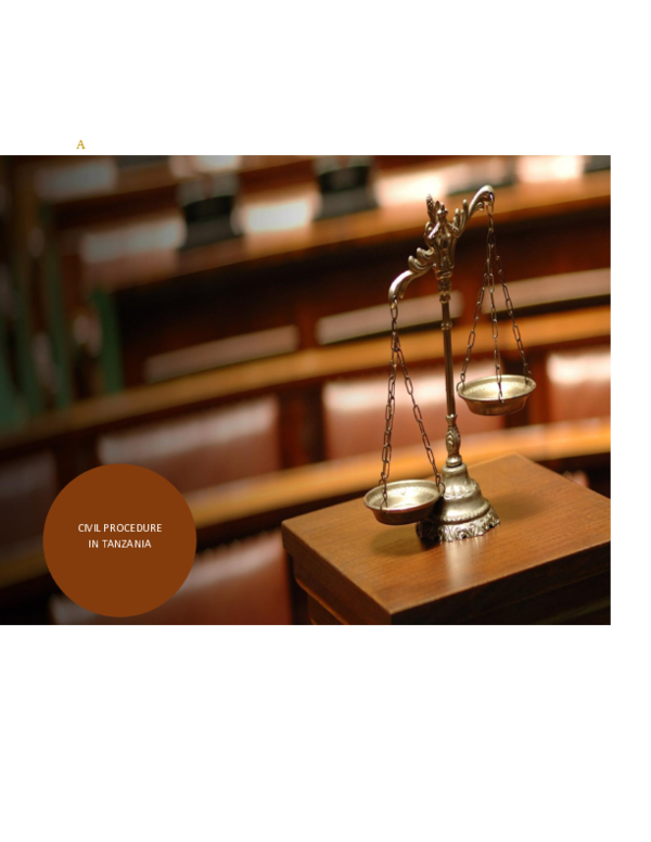 (PDF) TANZANIA CIVIL PROCEDURE 1&2 FULL NOTES BY JAHLAN REMTULA 2024