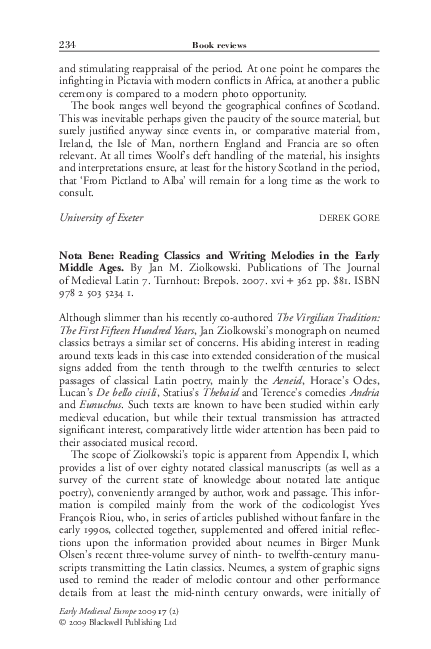 (PDF) Nota Bene: Reading Classics and Writing Melodies in the Early ...