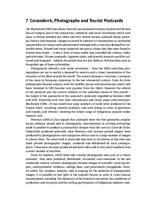 (PDF) 7 Coranderrk, Photographs and Tourist Postcards