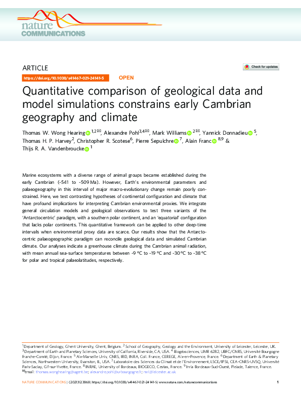 (PDF) Quantitative comparison of geological data and model simulations ...