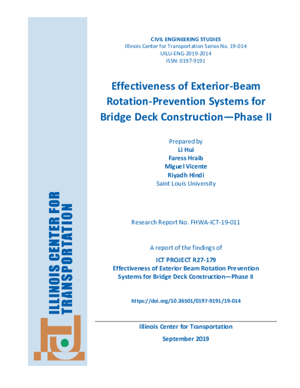 (PDF) Effectiveness of Exterior-Beam Rotation-Prevention Systems for ...