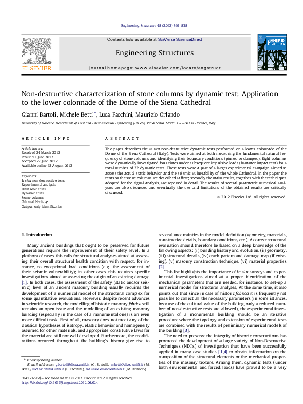 (PDF) Non-destructive characterization of stone columns by dynamic test ...