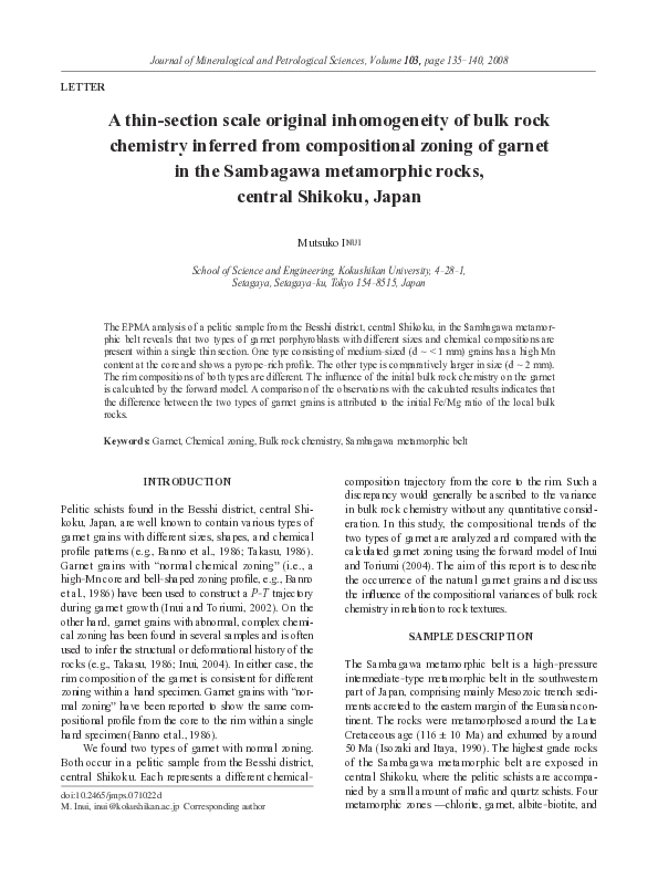 (PDF) A thin-section scale original inhomogeneity of bulk rock ...