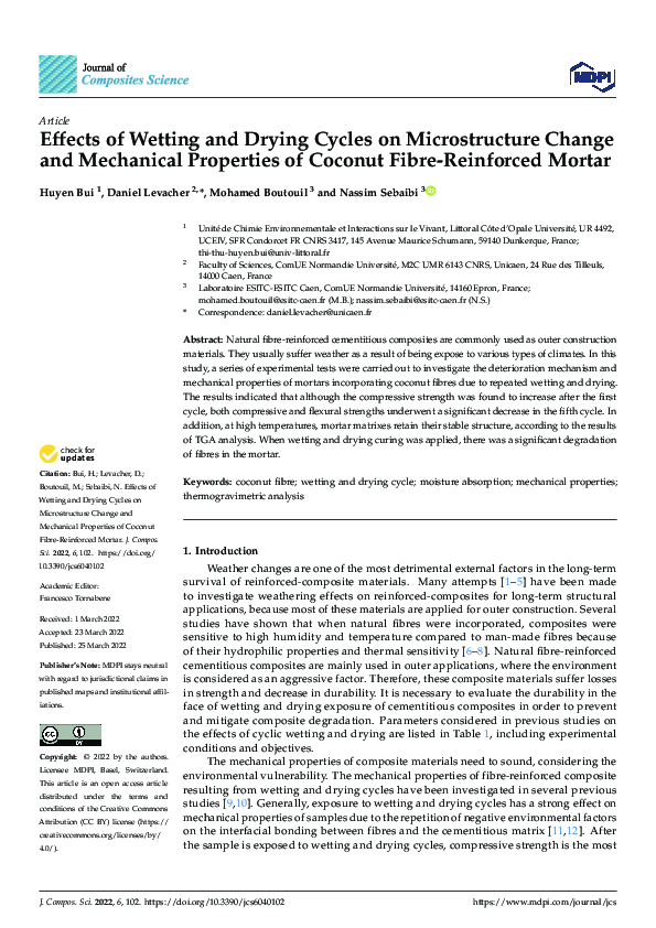(PDF) Effects of Wetting and Drying Cycles on Microstructure Change and Mechanical Properties of ...