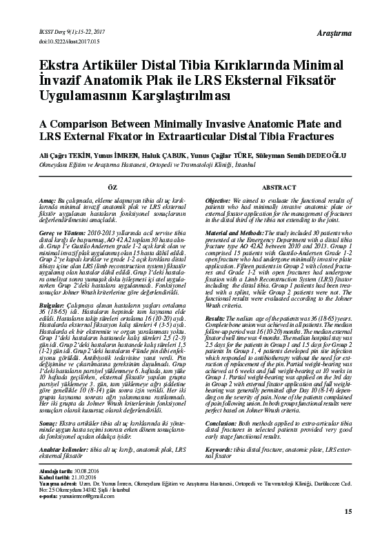 (PDF) A comparison of minimally invasive anatomic plate and LRS ...