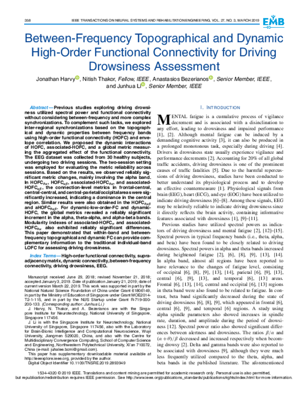 (PDF) Between-Frequency Topographical and Dynamic High-Order Functional ...