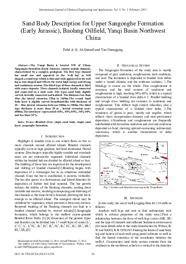 (PDF) Sand Body Description for Upper Sangonghe Formation (Early ...