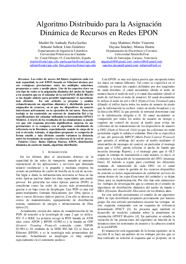 (PDF) Algoritmo distribuido para la asignación dinámica de recursos en ...