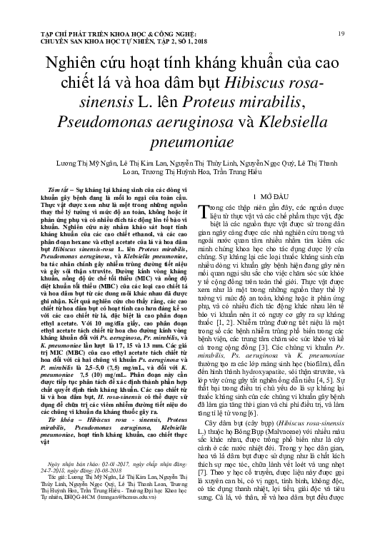 (PDF) Study on antibacterial activities of Hibiscus rosa-sinensis L ...