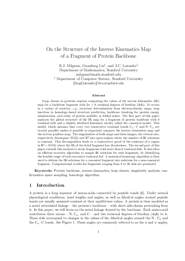 (PDF) On the structure of the inverse kinematics map of a fragment of ...
