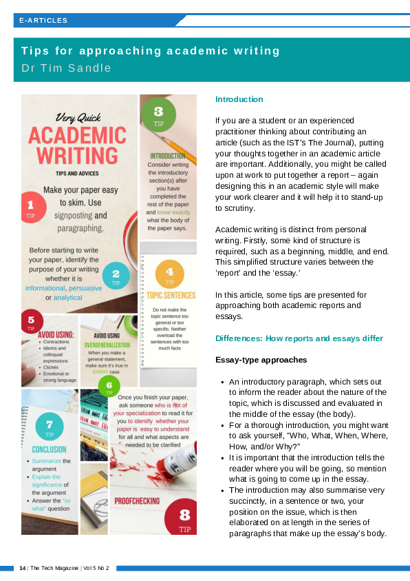 (PDF) Tips for approaching academic writing (PDF) Tips for approaching academic writing