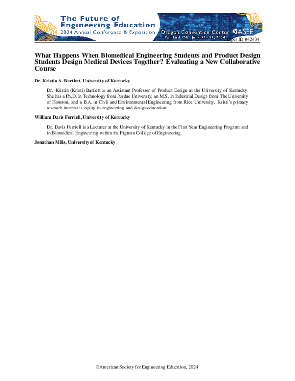 (PDF) What happens when biomedical engineering students and product ...