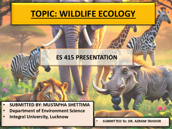 (PDF) Wildlife Ecology