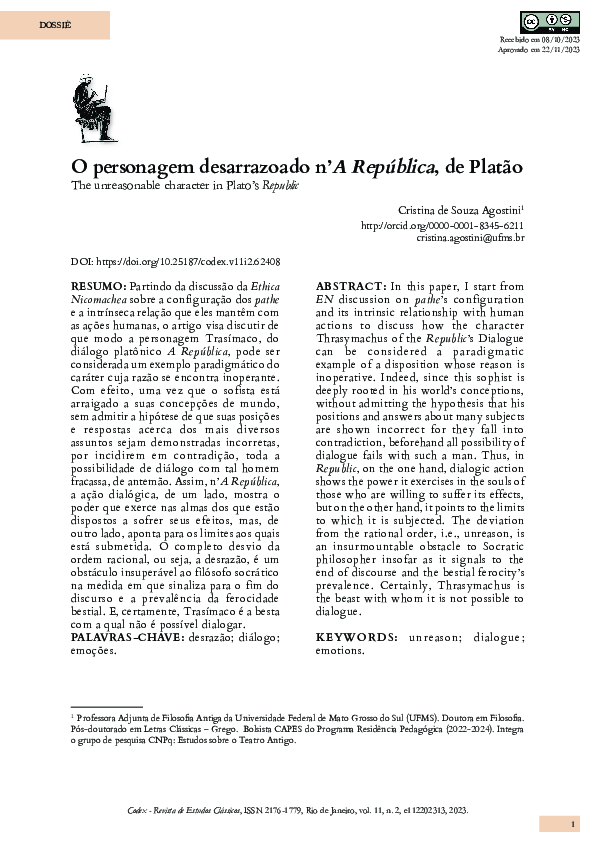 (PDF) unreasonable character in Plato’s Republic