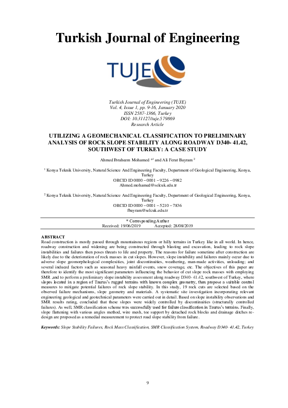 (PDF) Probabilistic Analysis Applied to Rock Slope Stability: A Case ...